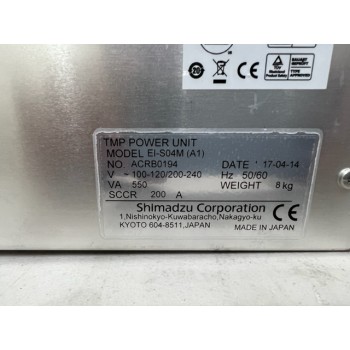 Shimadzu EI-S04M(A1) Turbo Pump Controller